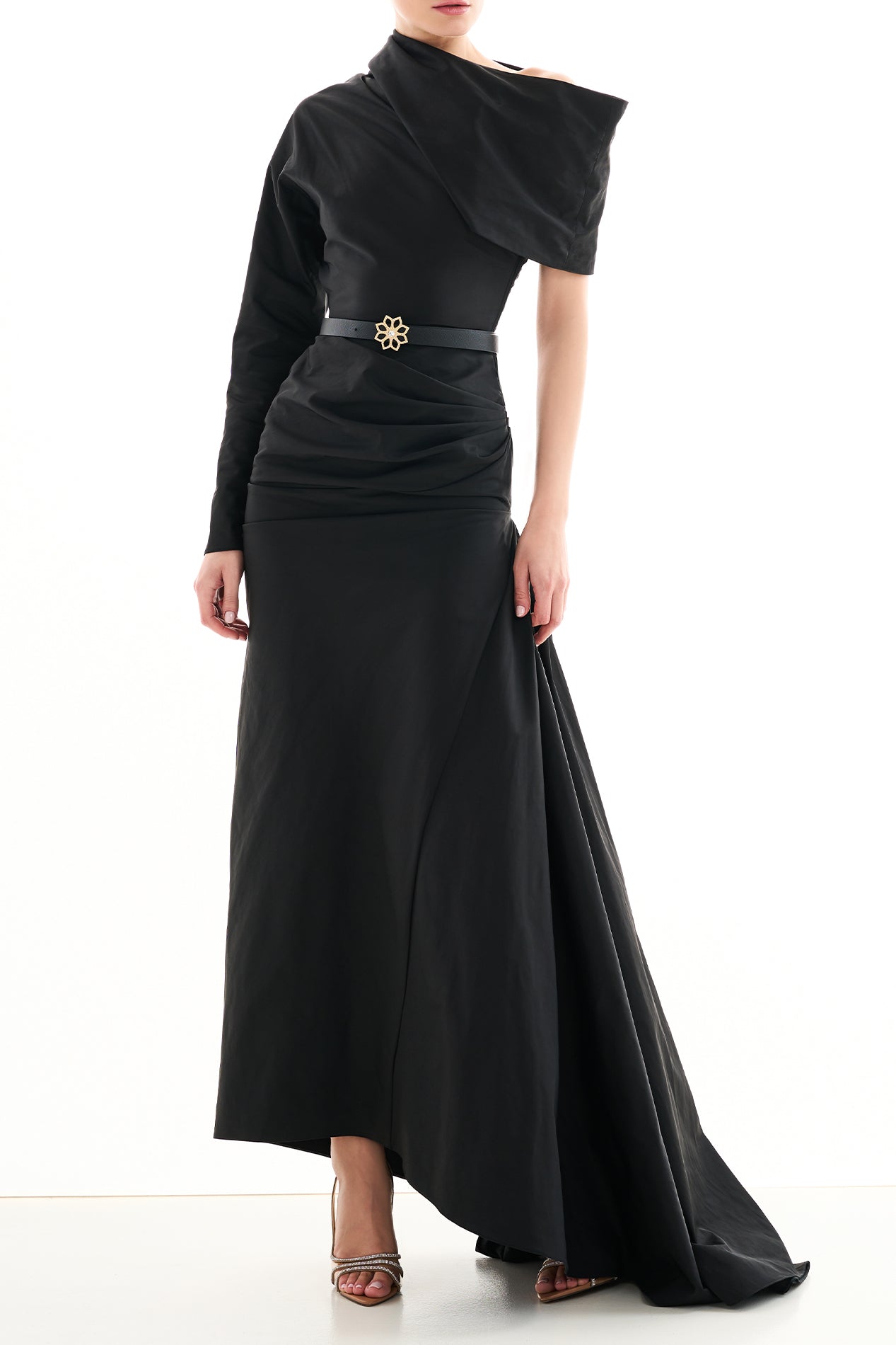 Samara Long Dress In Black – Rhea Costa